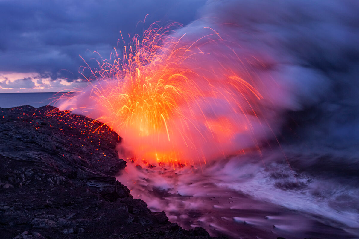 Epic Explosion - Active Volcano Photography for Sale